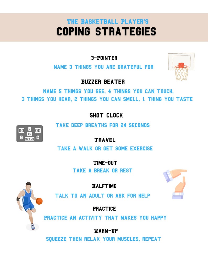 Basketball Player's Coping Strategies - Etsy