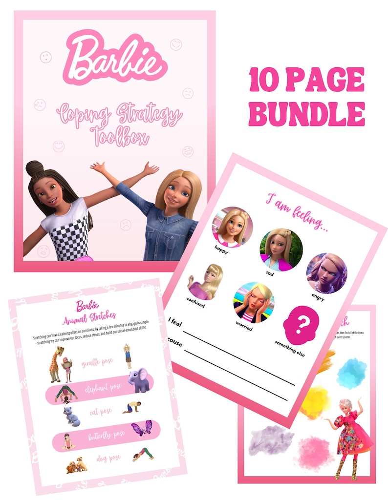 Barbie Coping Strategy Toolbox Workbook - Etsy