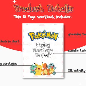 Pokémon SEL Therapy Coping Strategy Toolbox Workbook - Etsy