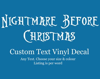 Jack Skellington Font - Etsy UK