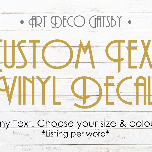 Deco Font - Etsy