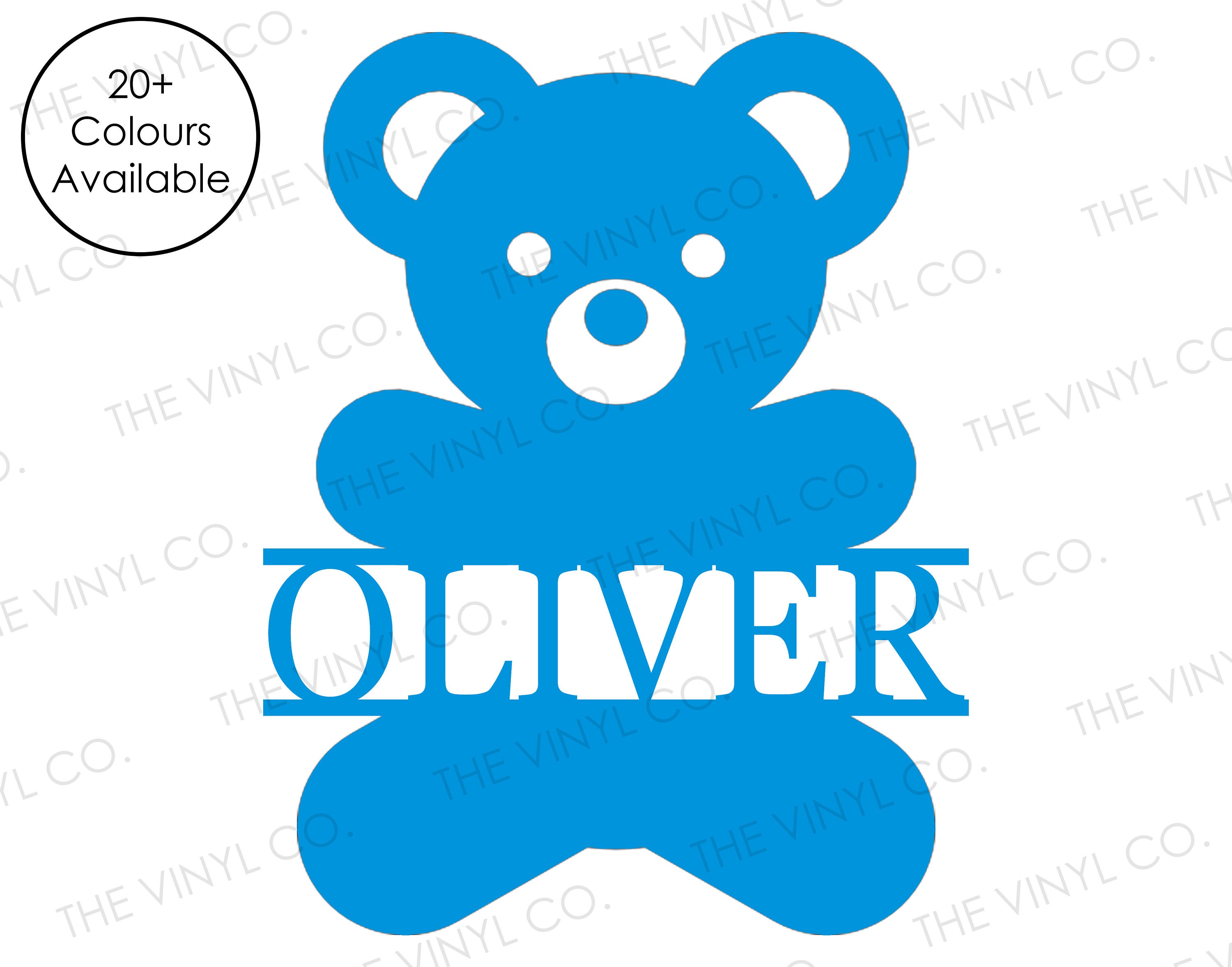 Teddy Bear Custom Name Vinyl Sticker Decal Toys Nursery - Etsy