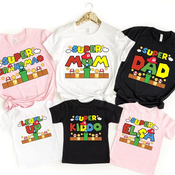 Super Mario Mom Birthday Shirt - Etsy