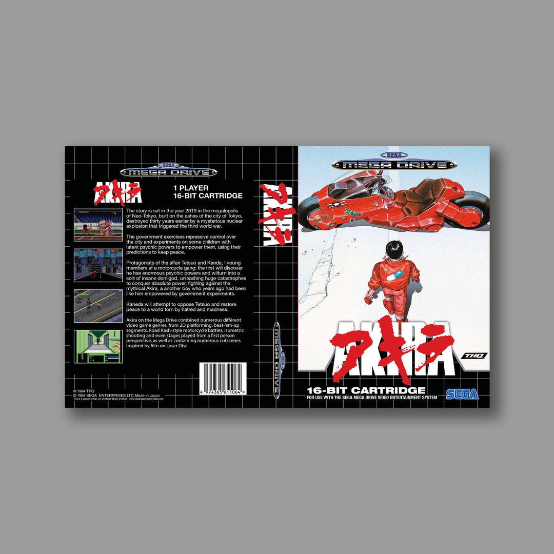 Replacement Cover - Akira (PAL Prototype Version) - Sega Megadrive ...