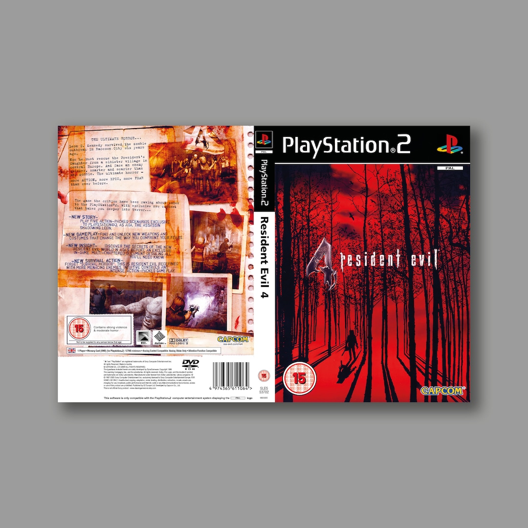 Replacement Cover - Resident Evil 4 (PAL UK Version) - Sony Playstation ...