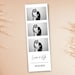 Minimalistic Simple Classic 2x6 Photo Strip Template for Photo Booth ...