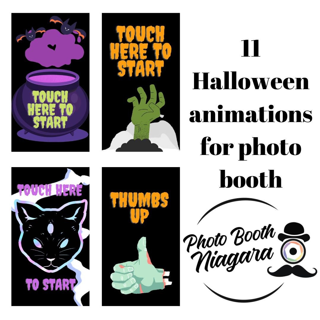Halloween Photo Booth Animation for Magic Mirror Booth | MP4 Screen ...