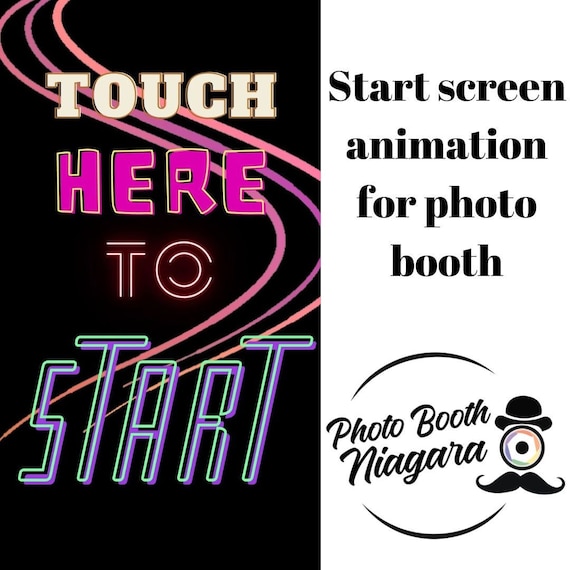Mirror Booth Animation Touch Here to Start Screen MP4 - Etsy Canada