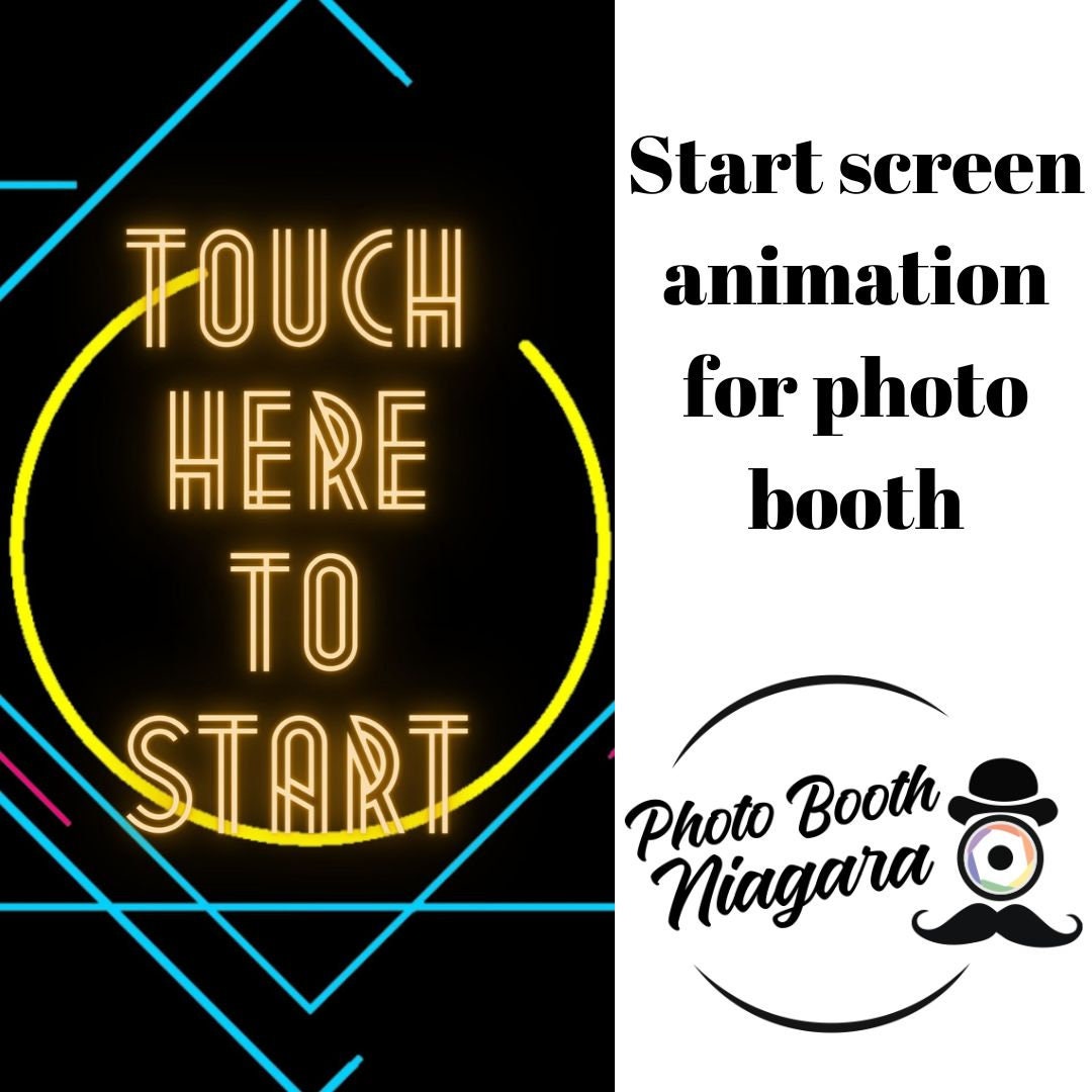 Photo Booth Animation | Touch Here to Start Screen | MP4 - Etsy