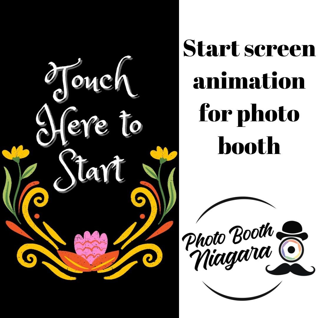 Mirror Booth Animation | Touch Here to Start Screen | MP4 - Etsy