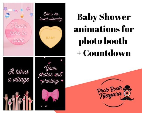 Baby Shower Photo Booth Animation for Magic Mirror Booth | SWF Screen ...