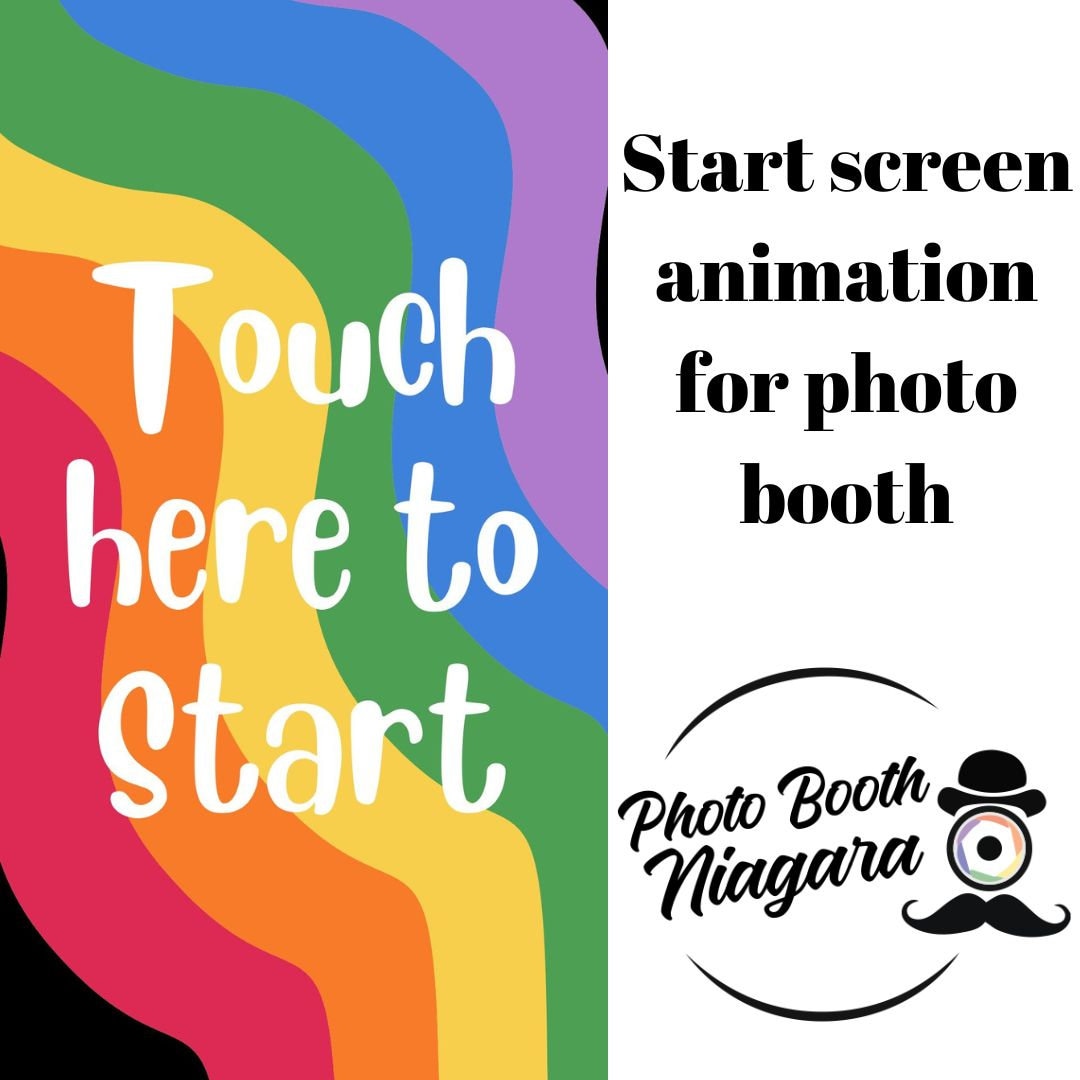 Photo Booth Animation | Touch Here to Start Screen | MP4 - Etsy