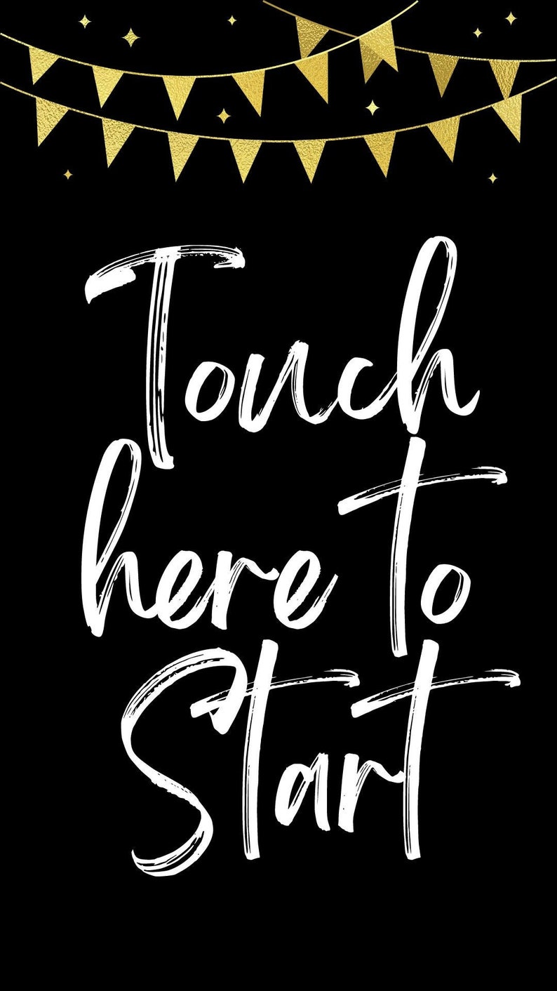 Photo Booth Animation | Touch Here to Start Screen | MP4 - Etsy