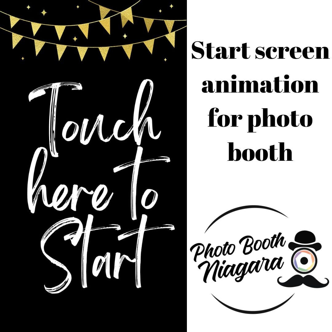 Photo Booth Animation | Touch Here to Start Screen | MP4 - Etsy