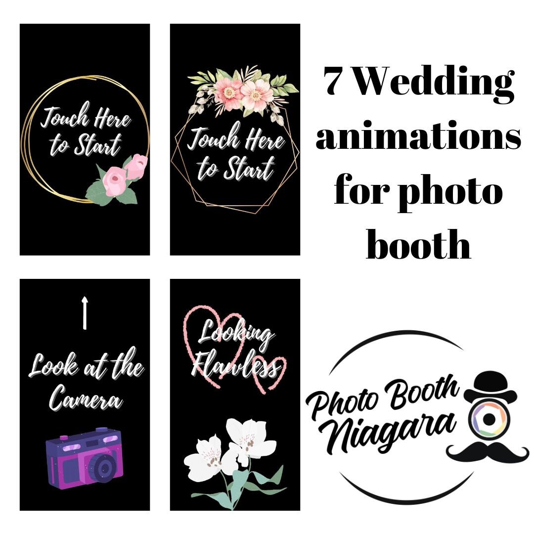 Wedding Photo Booth Animation for Magic Mirror Booth | MP4 Screen ...