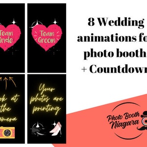 Wedding Photo Booth Animation for Magic Mirror Booth | MP4 Screen ...