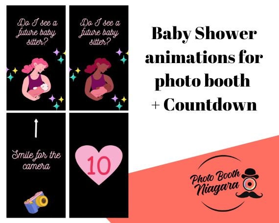 Baby Shower Photo Booth Animation for Magic Mirror Booth | SWF Screen ...