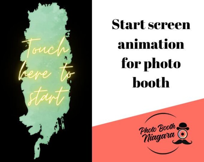 Photo Booth Animation Touch Here to Start Screen MP4 - Etsy