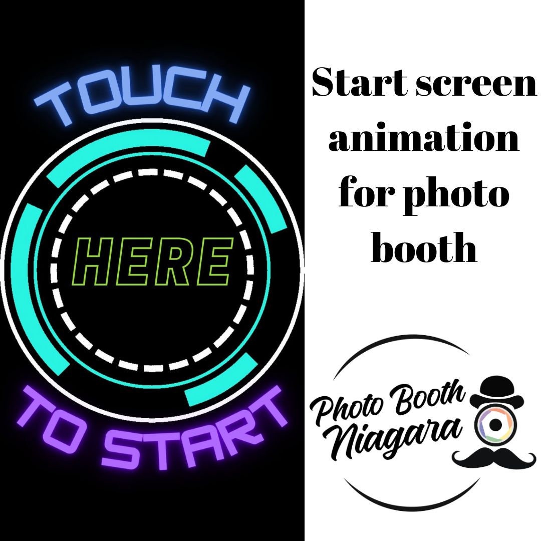 Mirror Booth Animation | Touch Here to Start Screen | MP4 - Etsy
