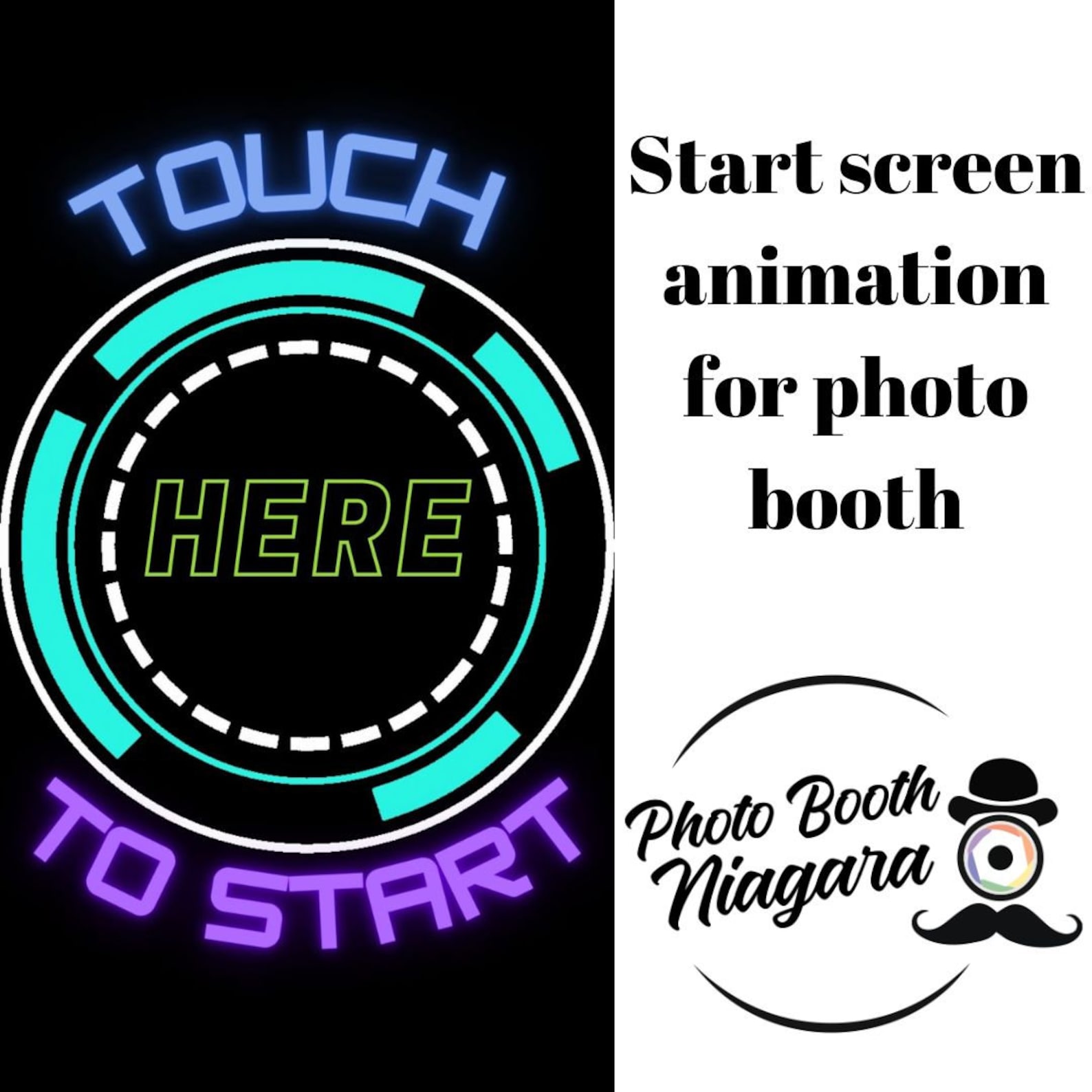 Mirror Booth Animation | Touch Here to Start Screen | MP4 - Etsy