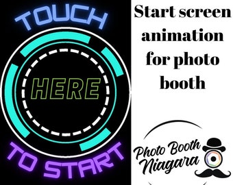Photo Booth Animation | Touch Here to Start Screen | MP4 - Etsy