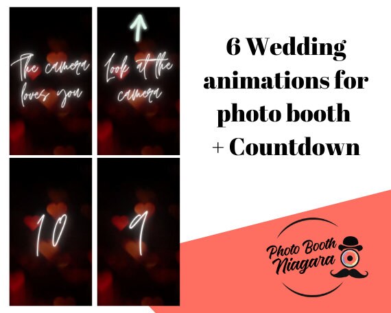 Classic Simple Elegant Wedding Photo Booth Animation for Magic Mirror ...