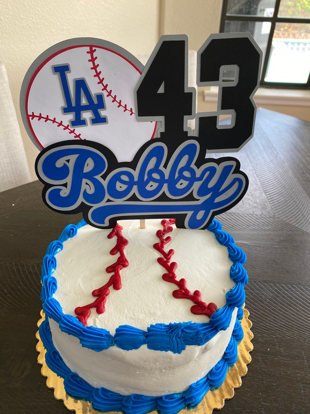 Custom Baseball Cake Topper - Etsy