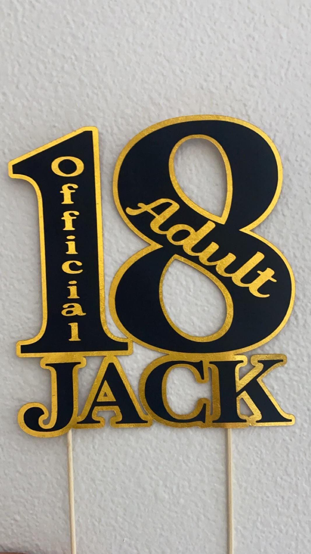 18th Birthday Cake Topper - Etsy