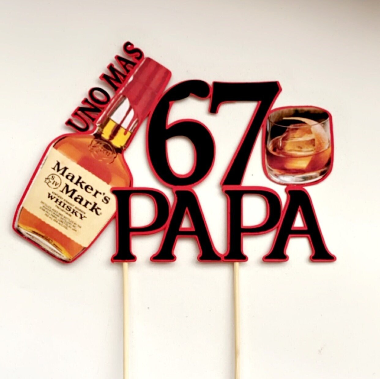 Whisky Cake Topper - Etsy