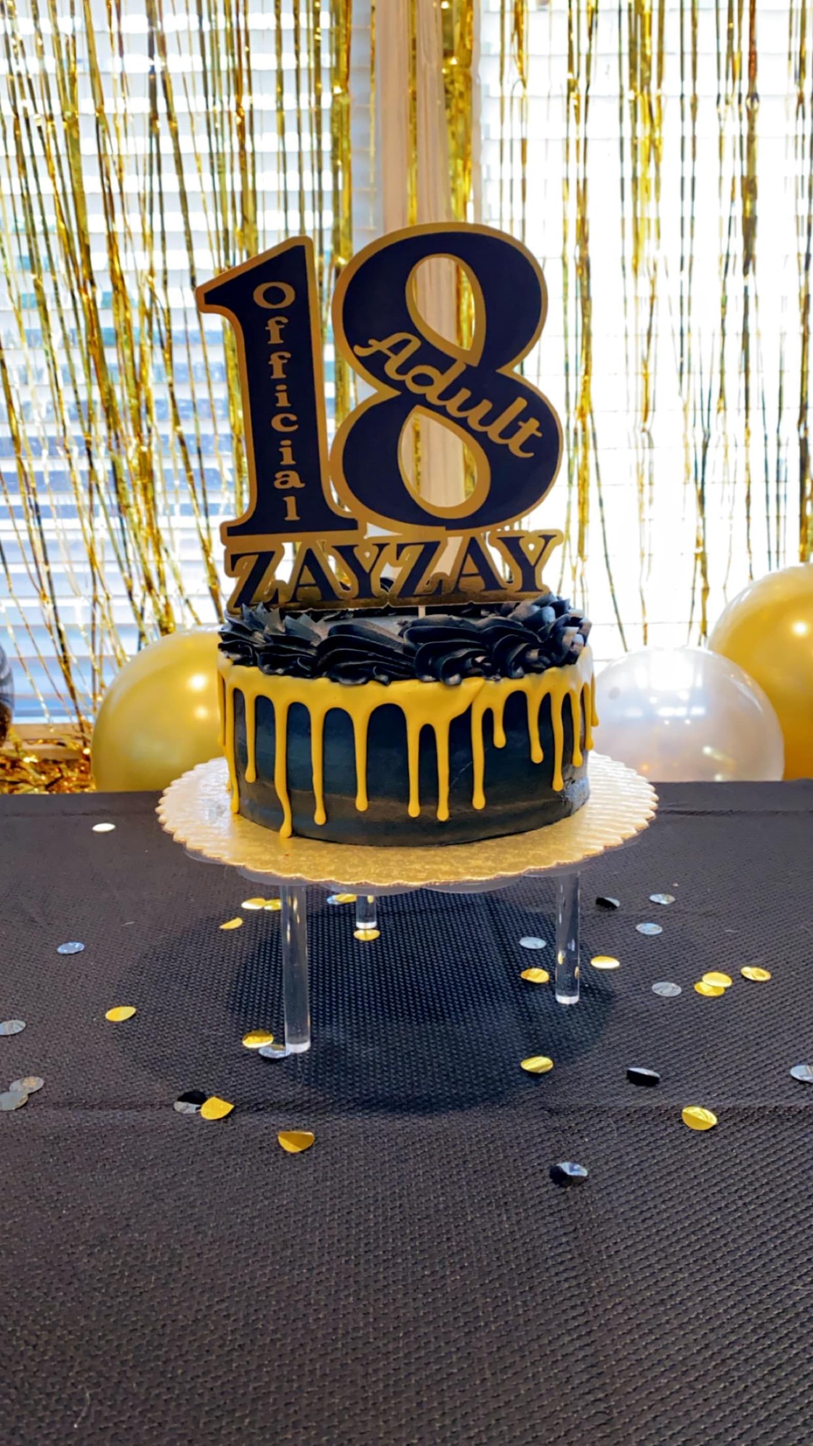 18th Birthday Cake Topper - Etsy