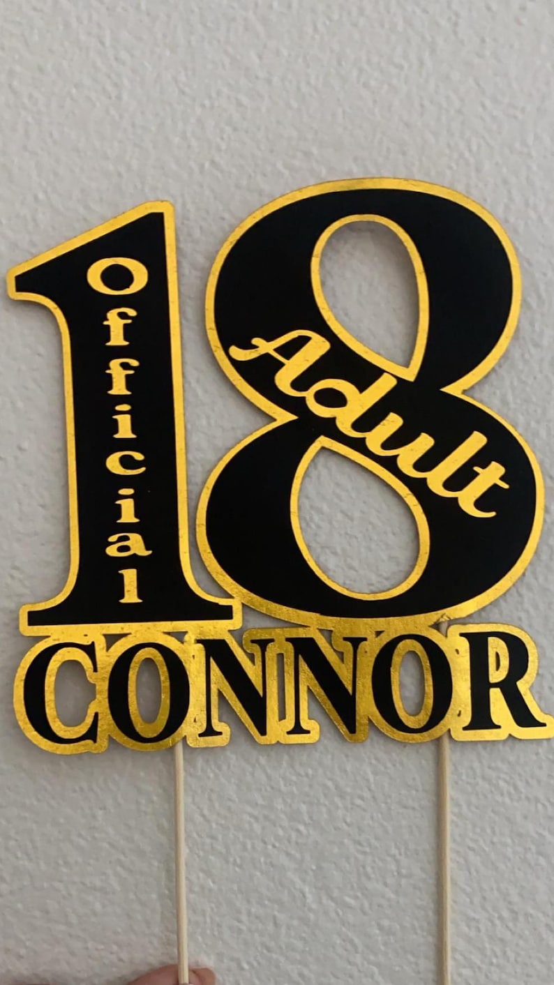 18th Birthday Cake Topper - Etsy