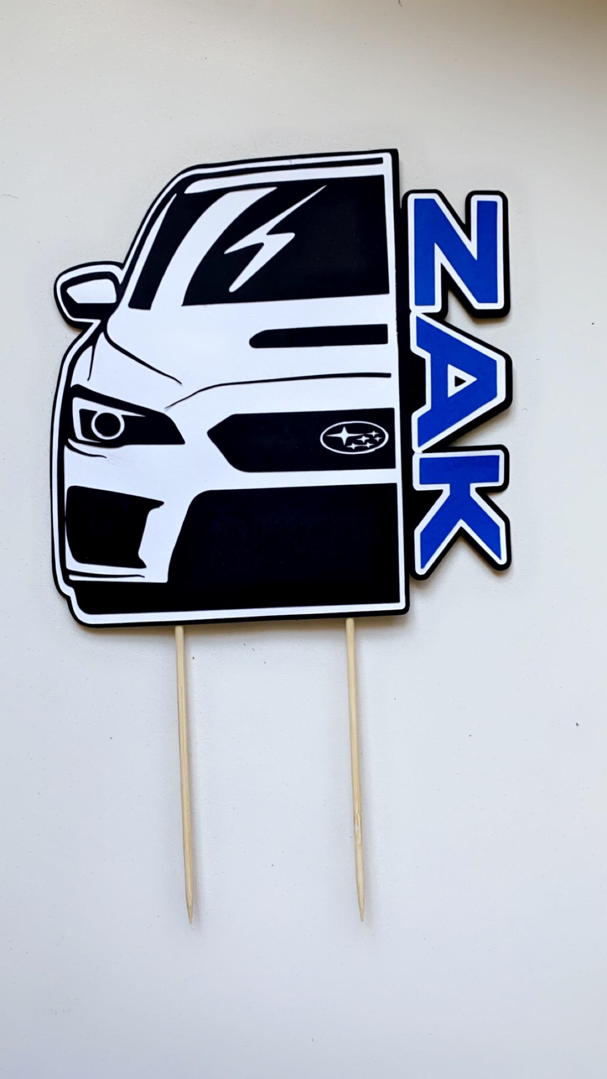 Subaru Car Cake Topper - Etsy