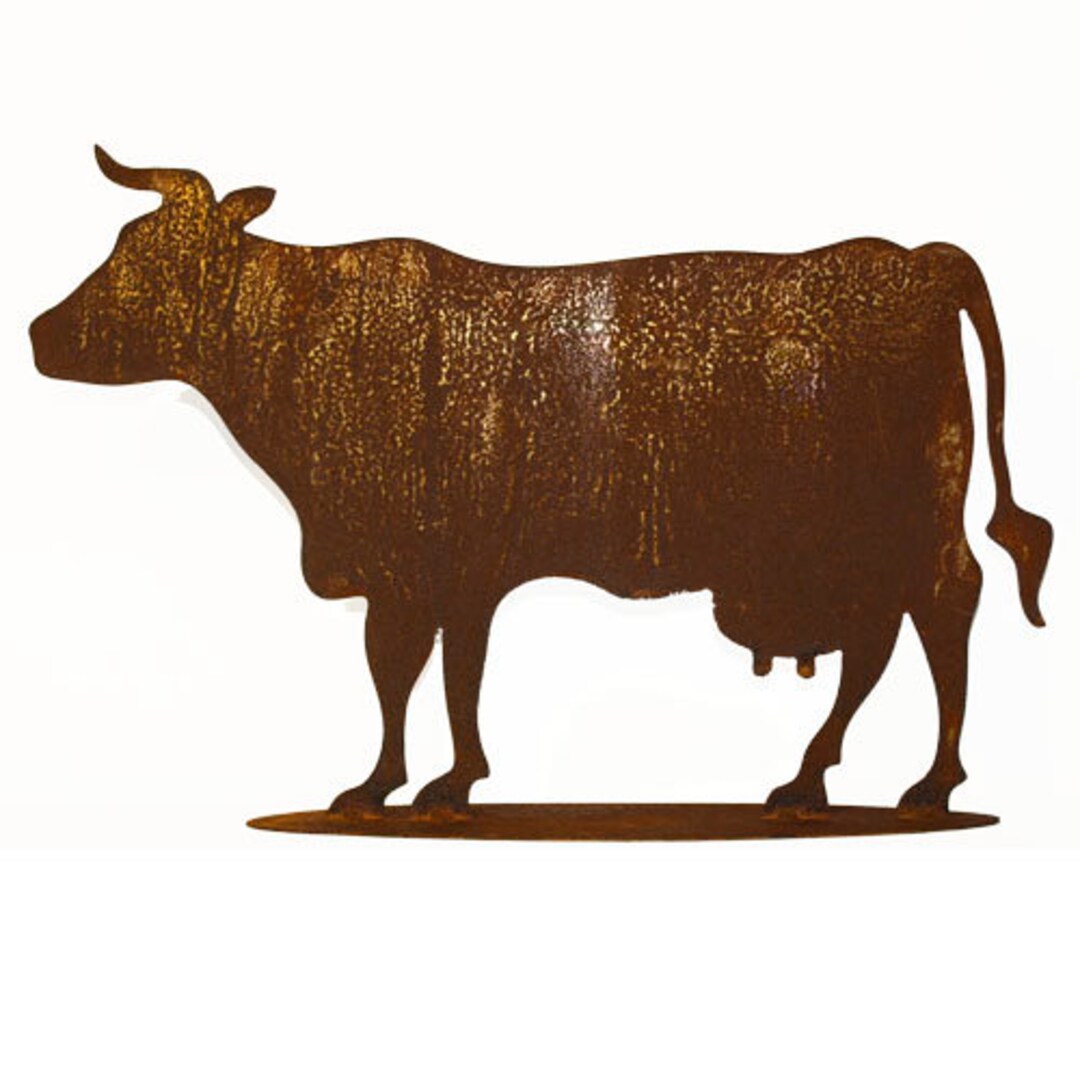 COW 75 X 52 Cm Bull Rust Rust Garden Decoration Metal Animal Goat ...