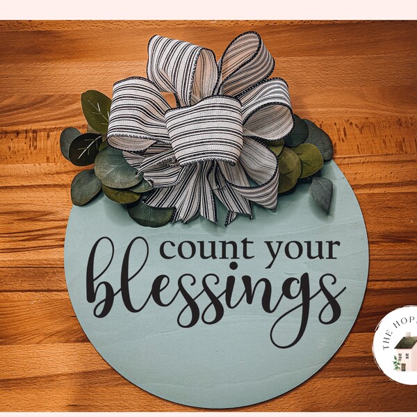 Blessing Front Door Sign - Etsy