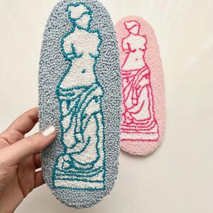 Venus De Milo Punch Needle Handmade Wall Hanging, Tufted Wall Decor ...