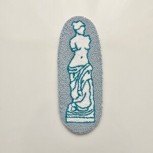 Venus De Milo Punch Needle Handmade Wall Hanging, Tufted Wall Decor ...