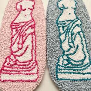 Venus De Milo Punch Needle Handmade Wall Hanging, Tufted Wall Decor ...