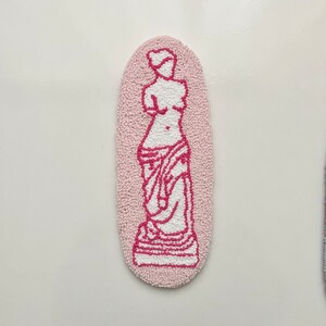 Venus De Milo Punch Needle Handmade Wall Hanging, Tufted Wall Decor ...