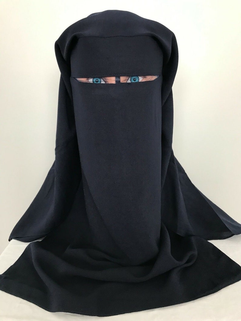 Niqab Muslim Hijab Three 3 Layer Islamic Burqa - Etsy