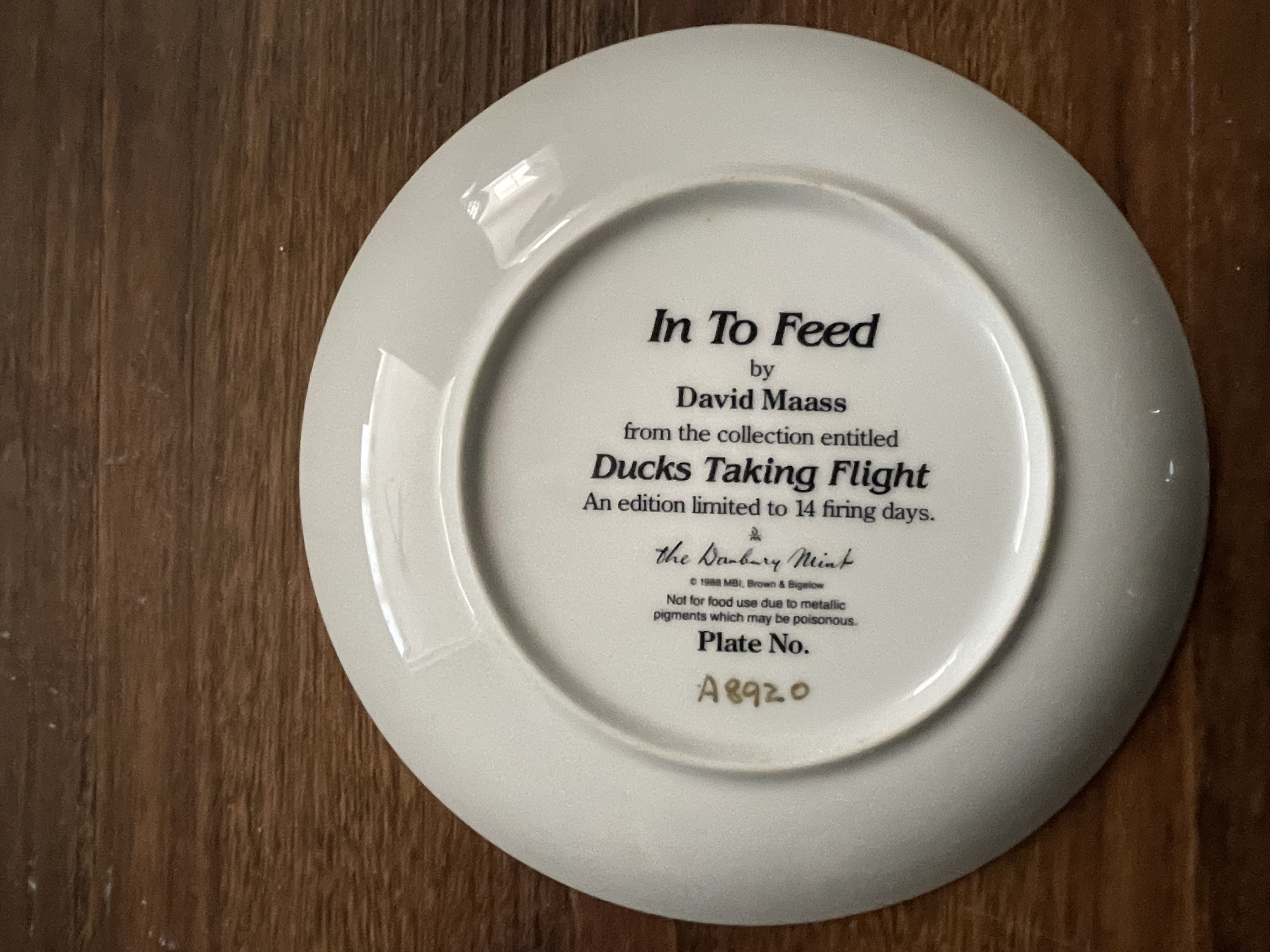 Decorative Duck Plate, in to Feed by David Maass - Etsy