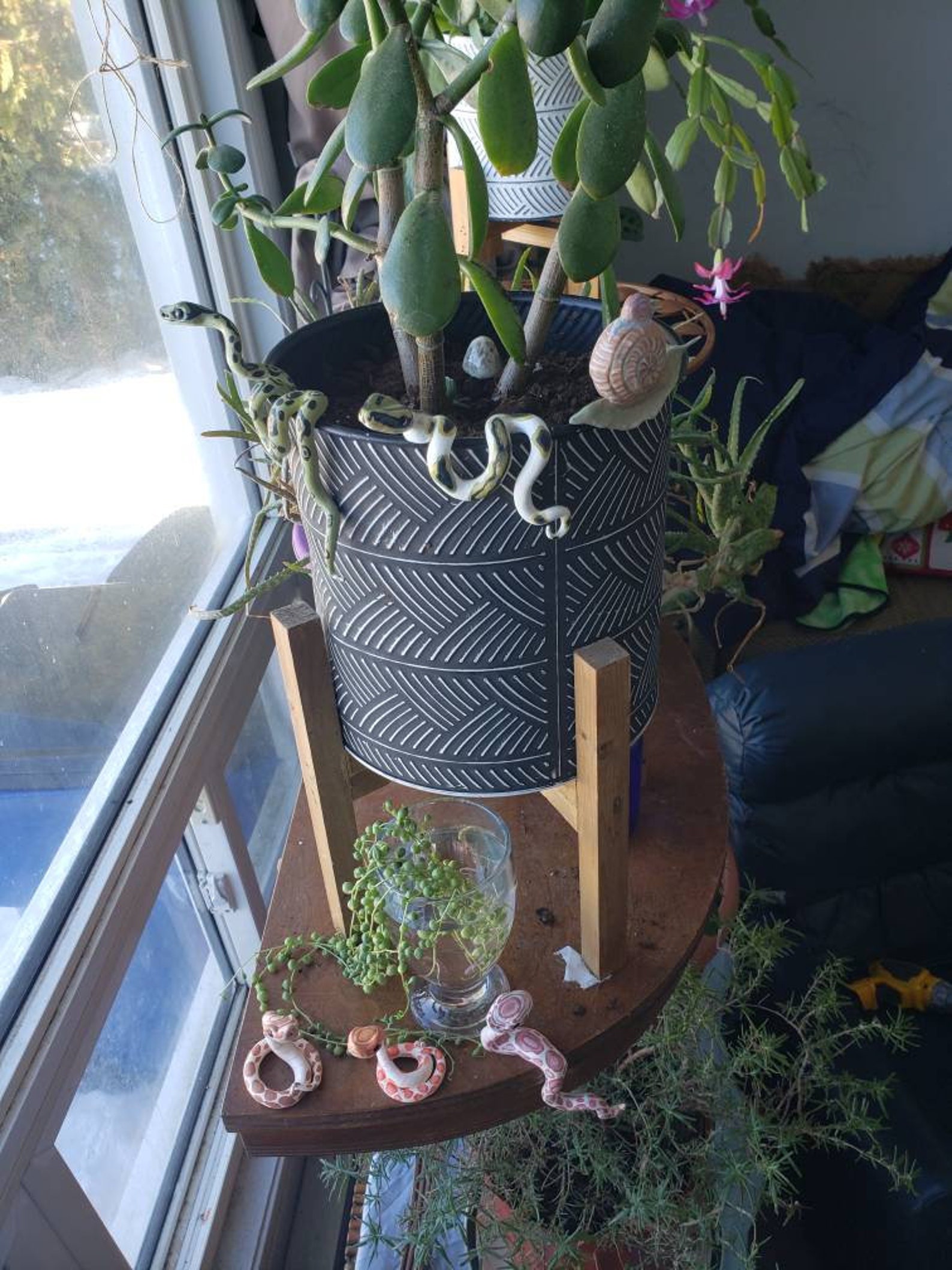 Set of 3 Snakes, Bookcase Snake, Planter Snake, Table Top Snake 3 ...