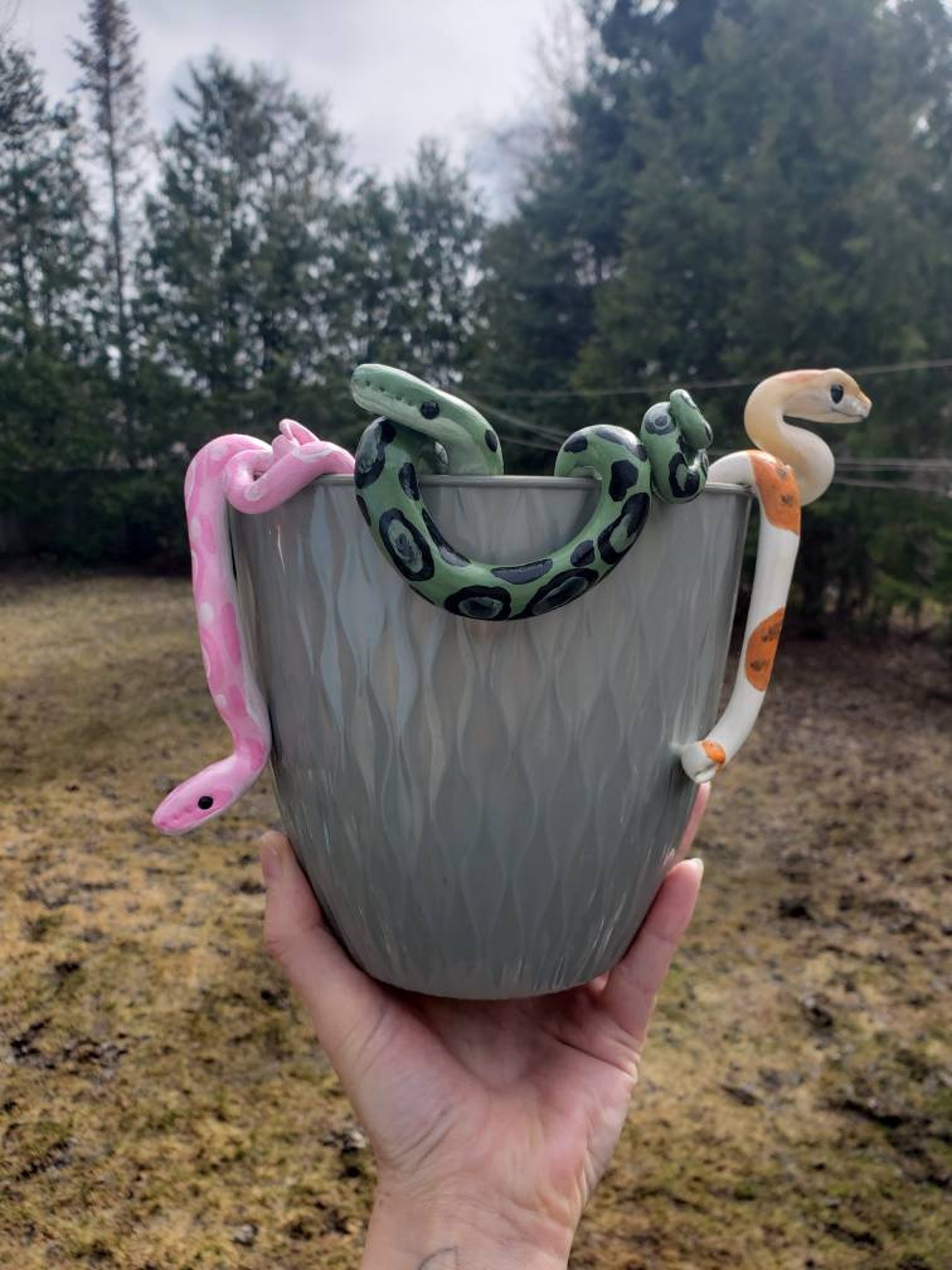 Set of 3 Snakes, Bookcase Snake, Planter Snake, Table Top Snake 3 ...