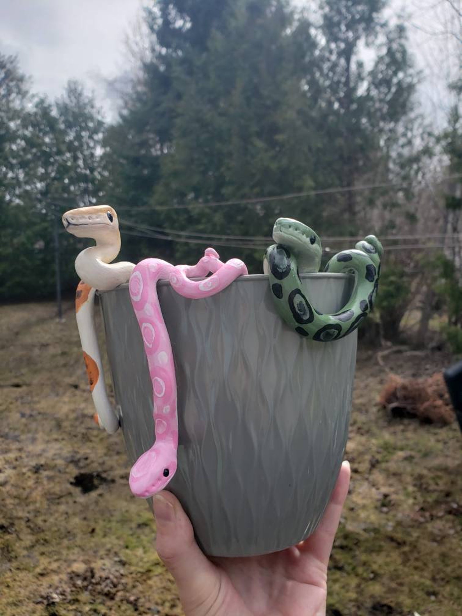 Set of 3 Snakes, Bookcase Snake, Planter Snake, Table Top Snake 3 ...