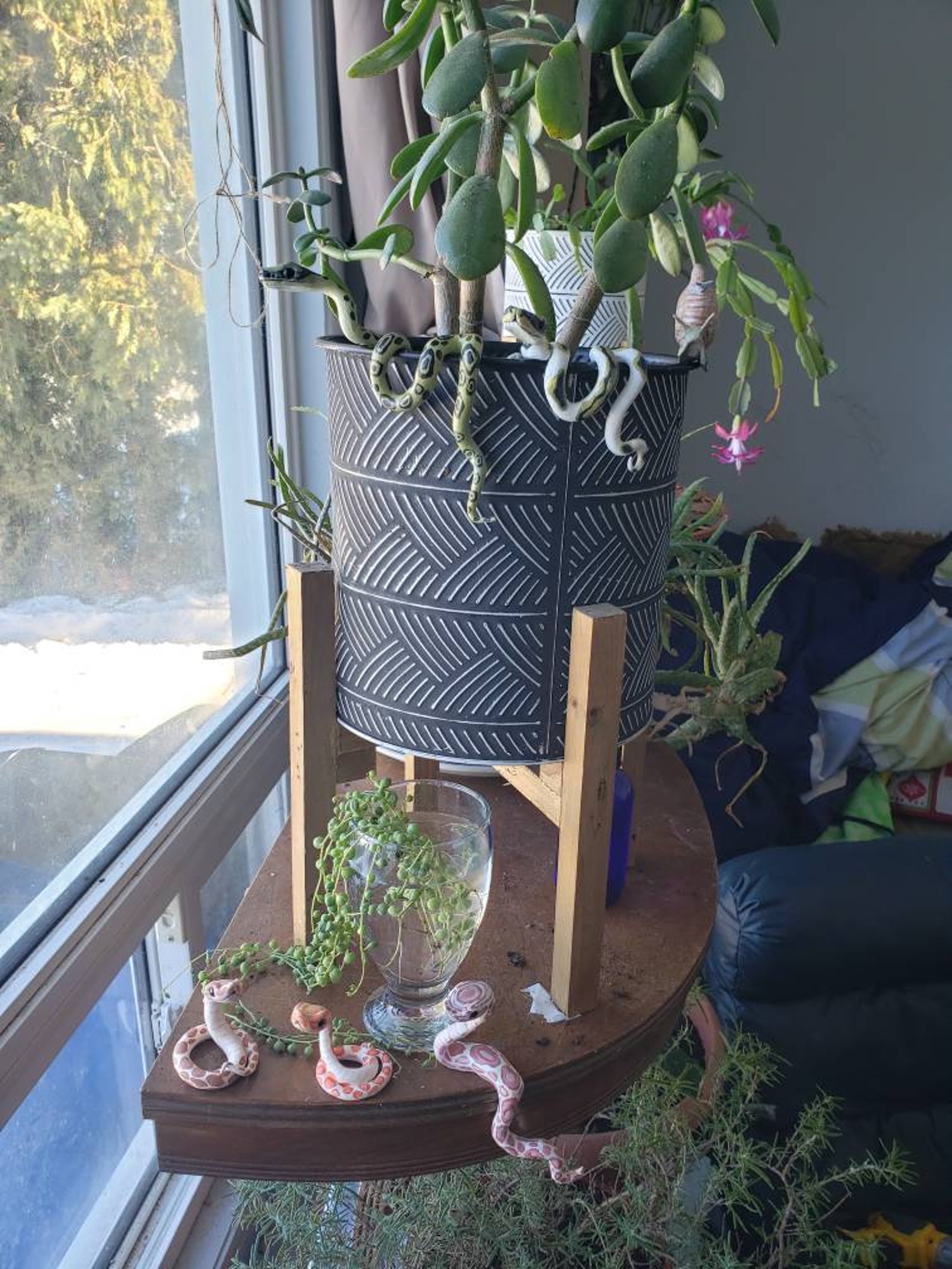 Set of 3 Snakes, Bookcase Snake, Planter Snake, Table Top Snake 3 ...