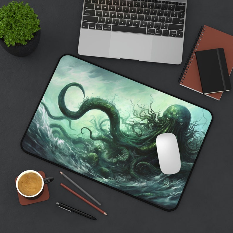 Cthulhu Desk Mat, Dnd Gift, Lovecraft, RPG Desk Pad, Eldritch Horror ...