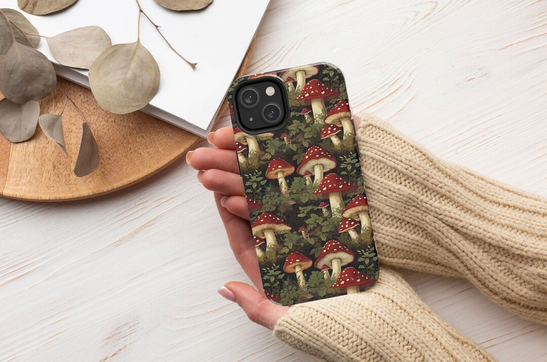 Mushroom Phone Case, Cottagecore Tough Phone Case, Goblincore Case-mate ...