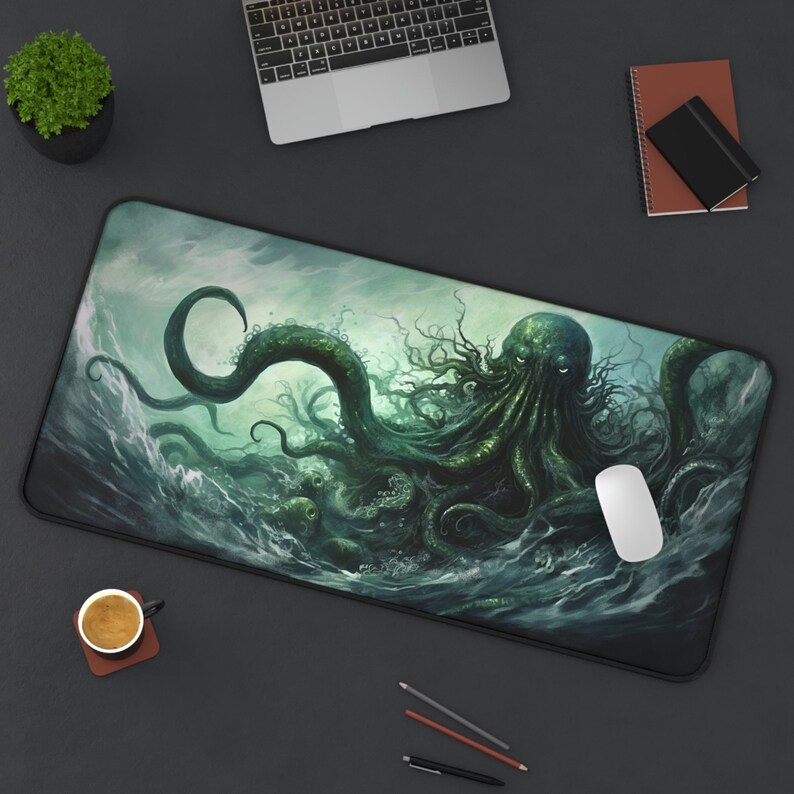Cthulhu Desk Mat, Dnd Gift, Lovecraft, RPG Desk Pad, Eldritch Horror ...