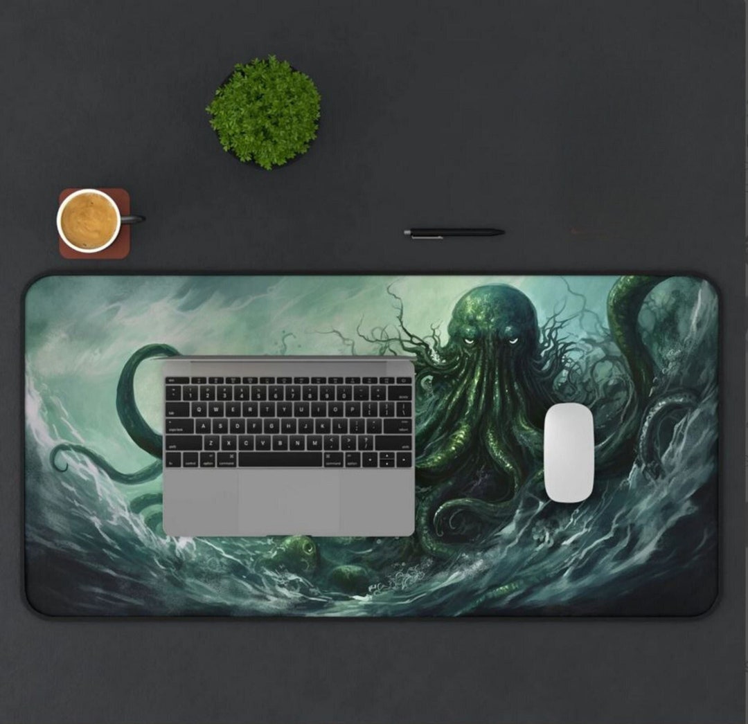 Cthulhu Desk Mat, Dnd Gift, Lovecraft, RPG Desk Pad, Eldritch Horror ...