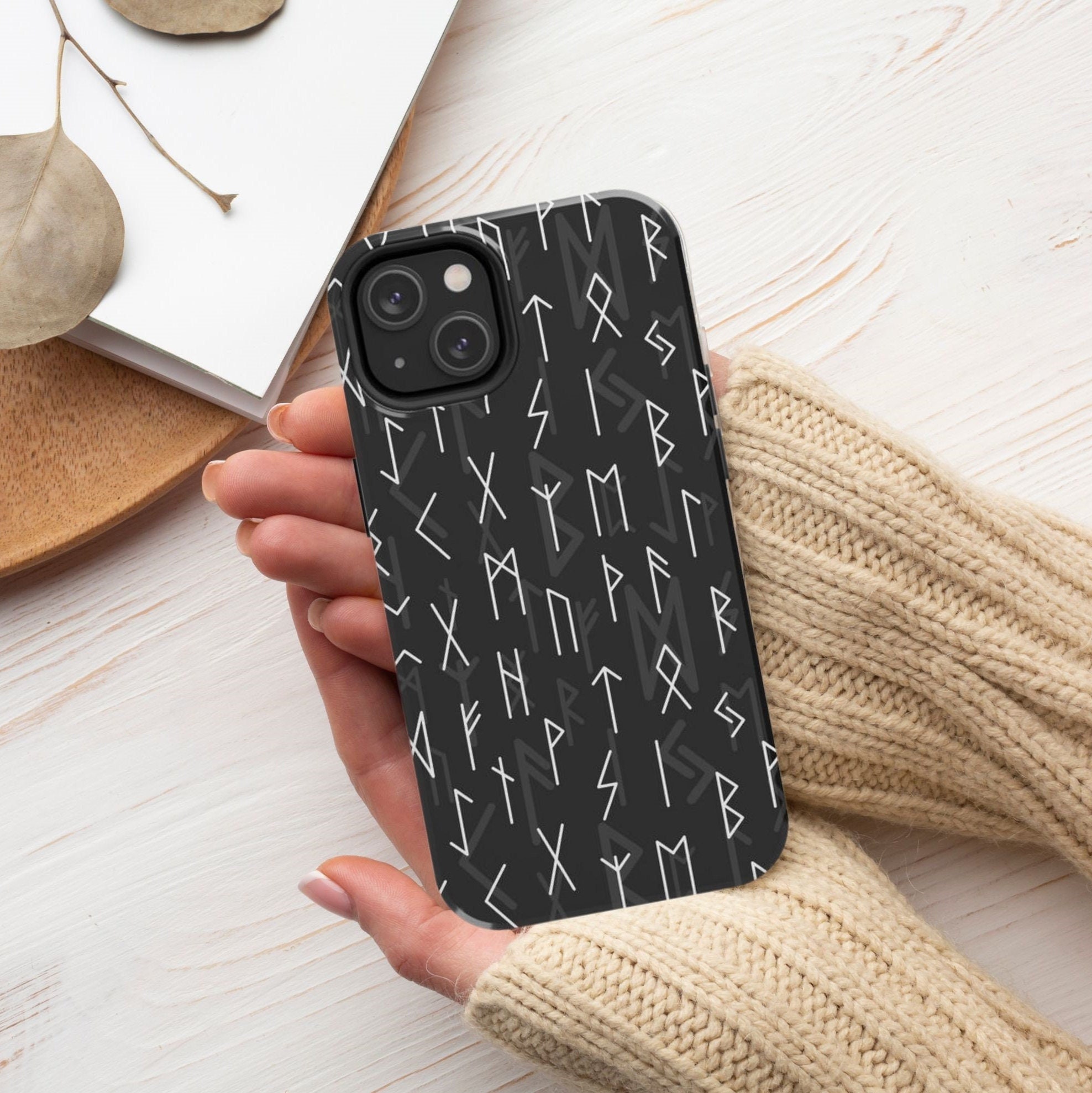 Elder Futhark Runes iPhone Case Viking Print Tough Phone - Etsy