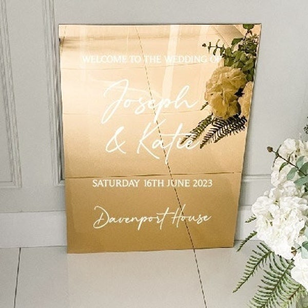 Mirror Welcome Sign - Etsy